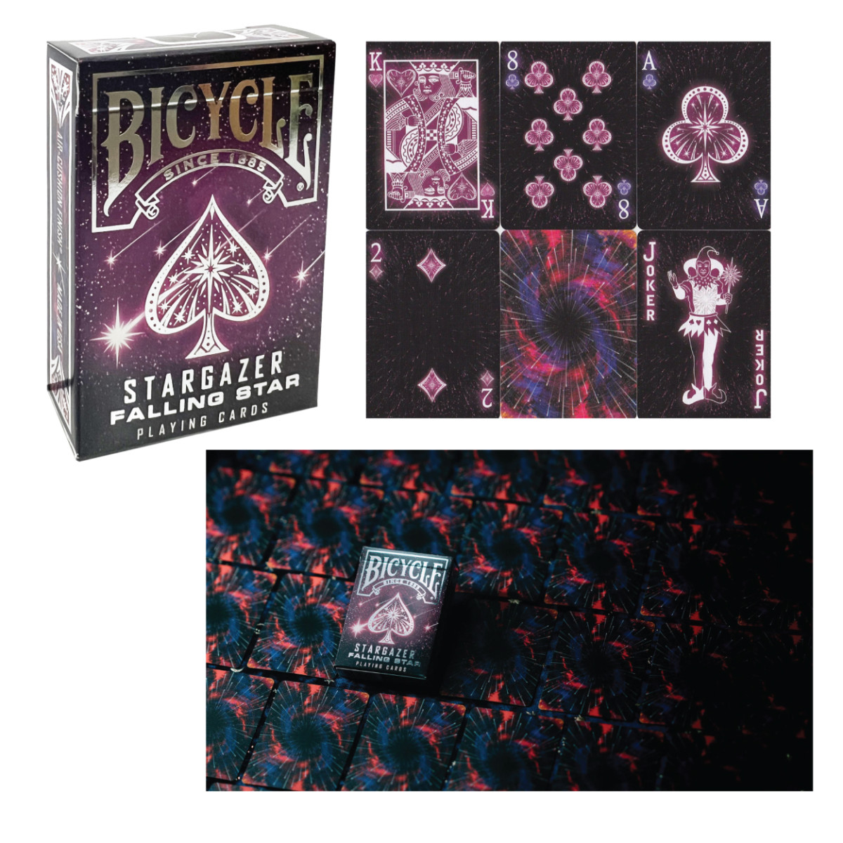 Bicycle Stargazer Falling Star Playing Cards