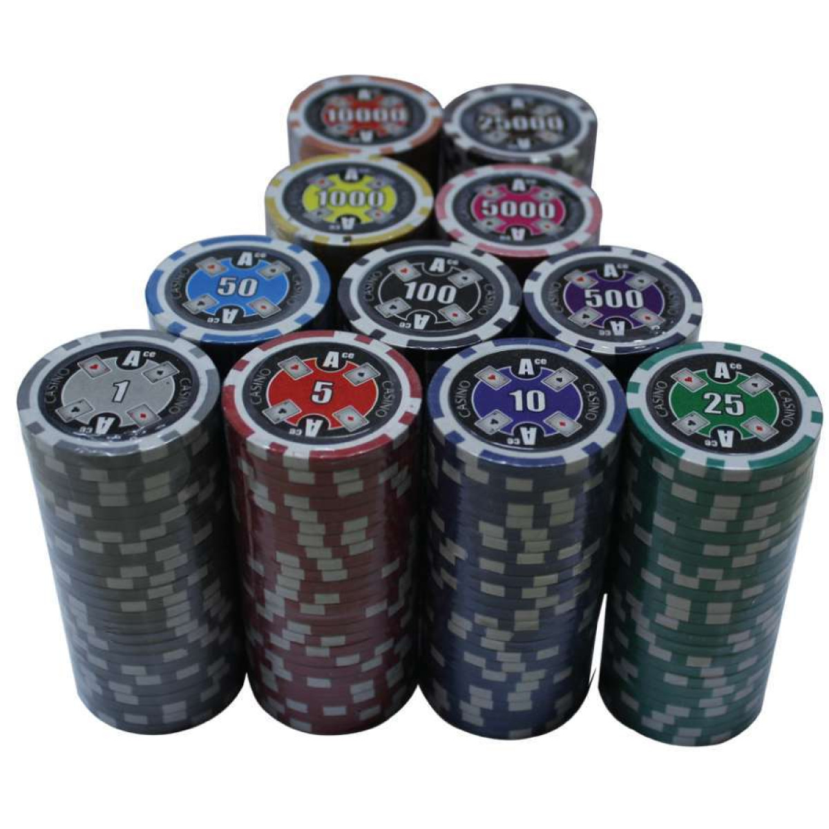 Casino Ace 14 gram poker chip set
