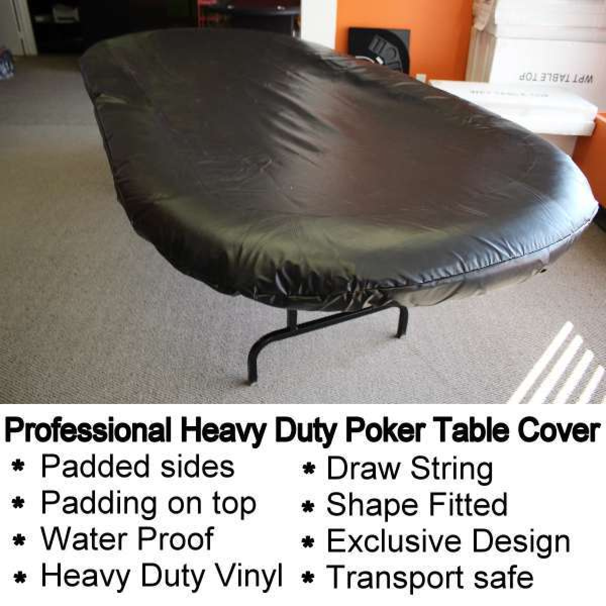 Poker Table Cover | Padded Poker Cover | Straight Poker Supplies