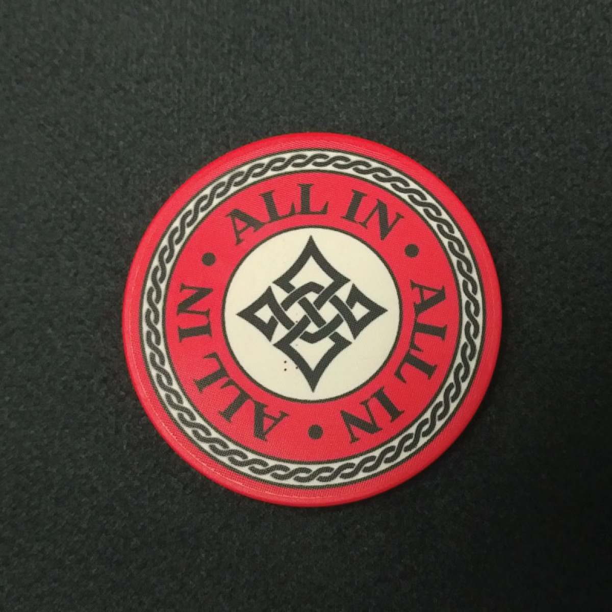 Ceramic All In Button | Poker Blind Buttons