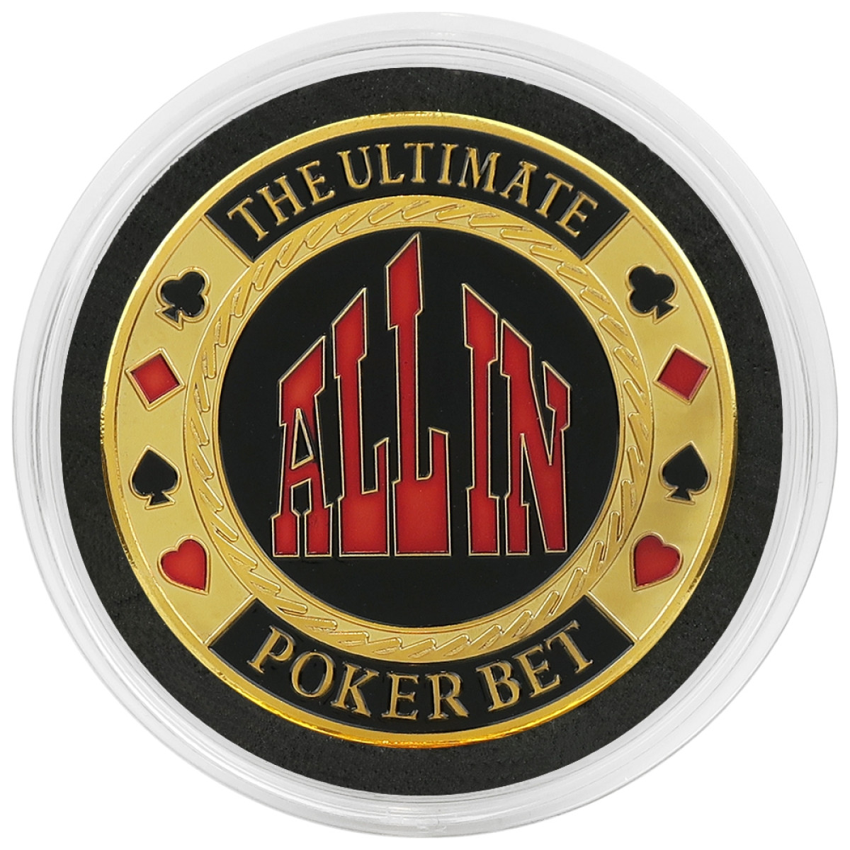 Good Luck Poker Card Guard Protector in Capsule – Lucky Poker Coin