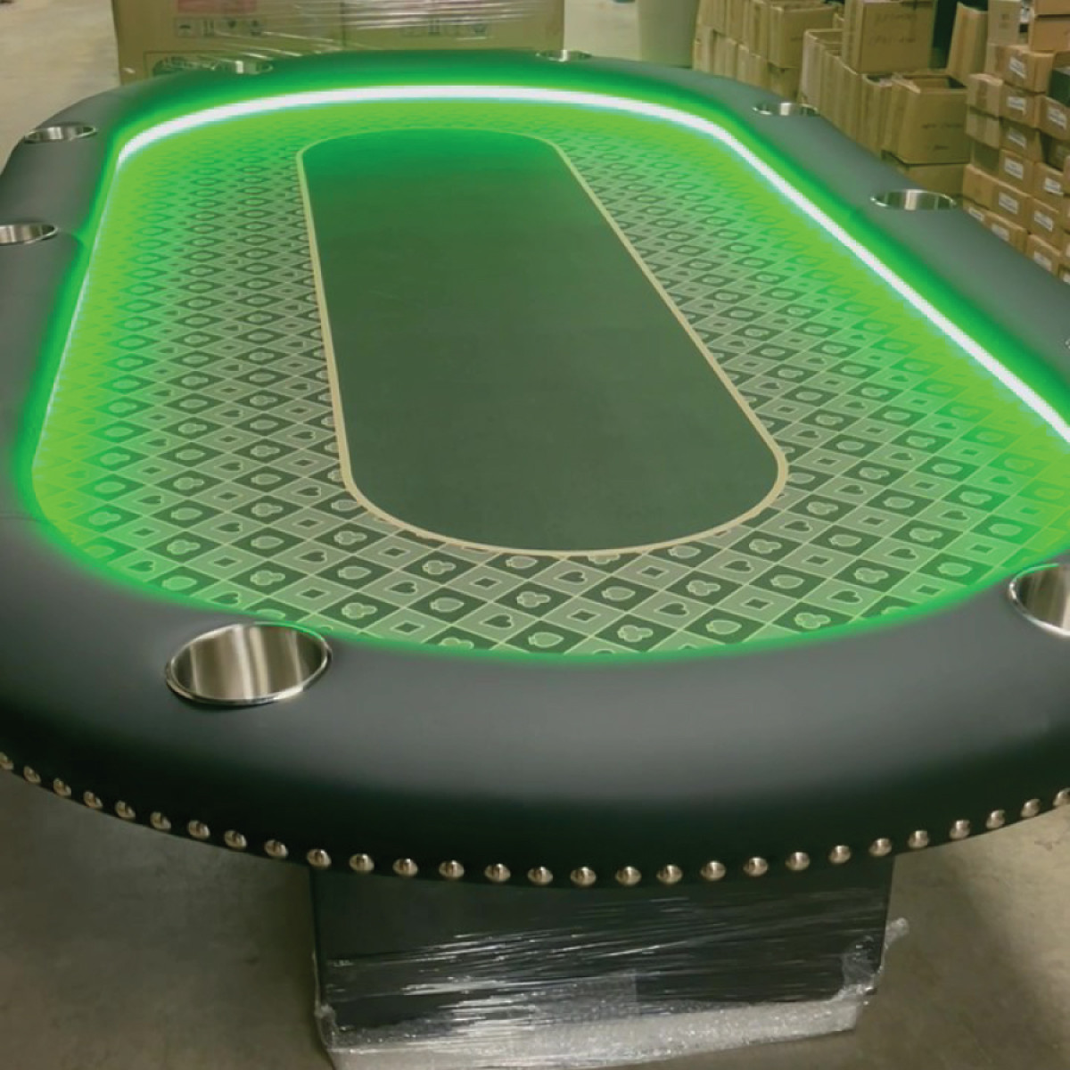 Poker Table with LED Lights