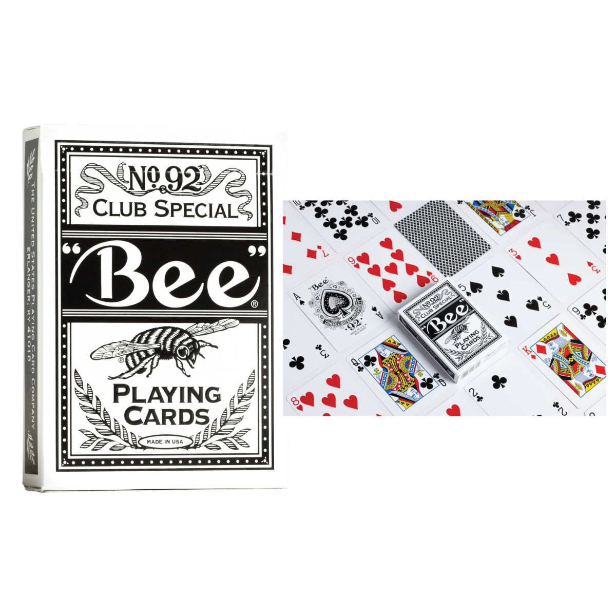 Bee Signature Series Black Playing Cards | Thin Crushed Special Edition ...