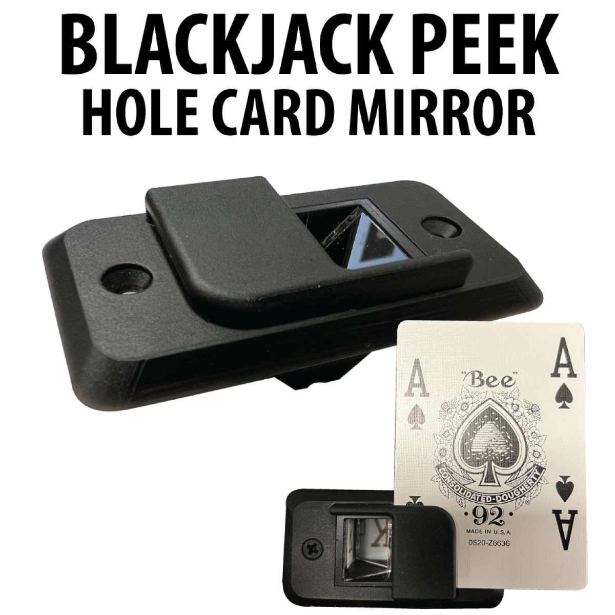 Blackjack Peek Mirror – Discreet Dealer Hole Card Viewer | Black Jack ...