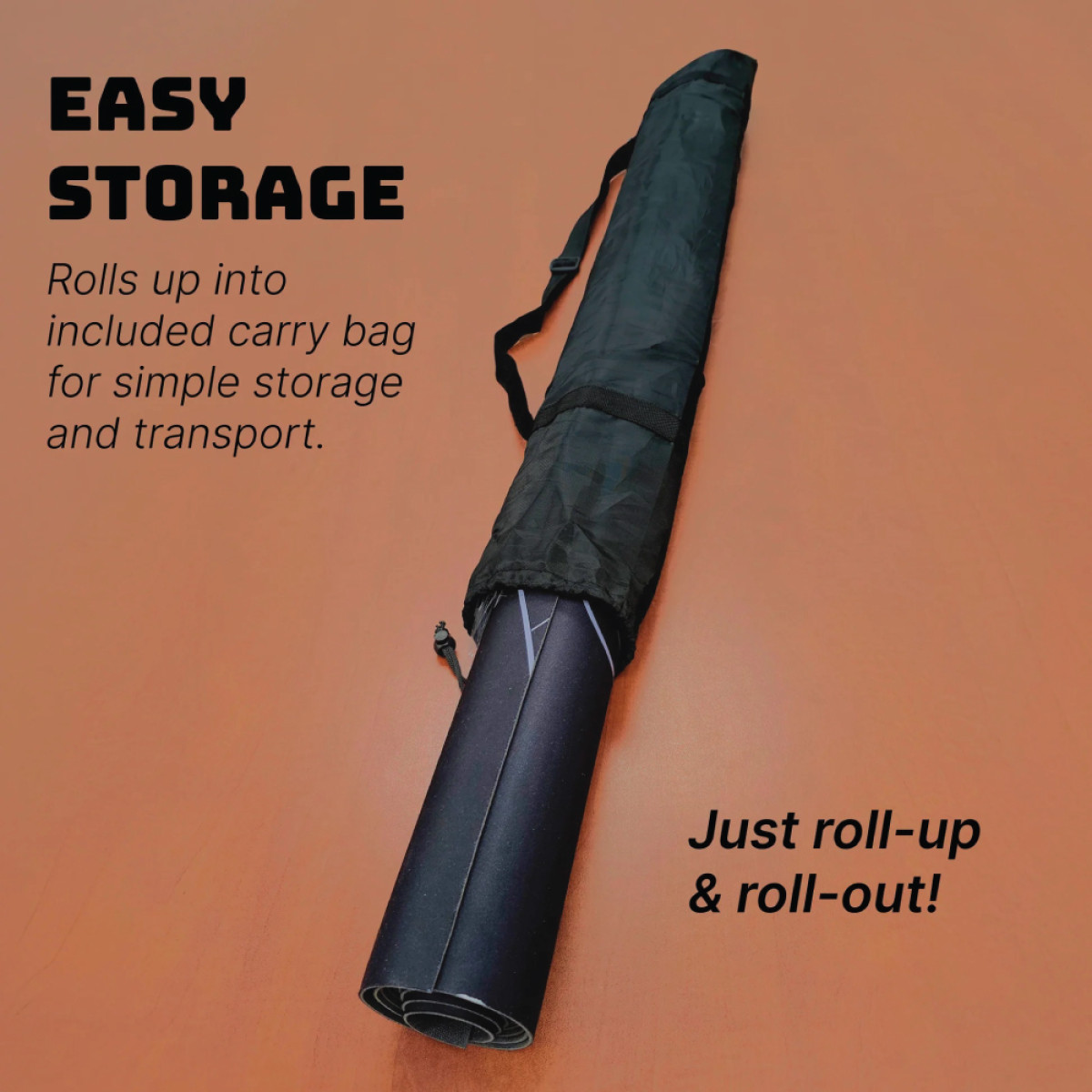 Roll Out Rubber Foam Table Top - Green BlackJack