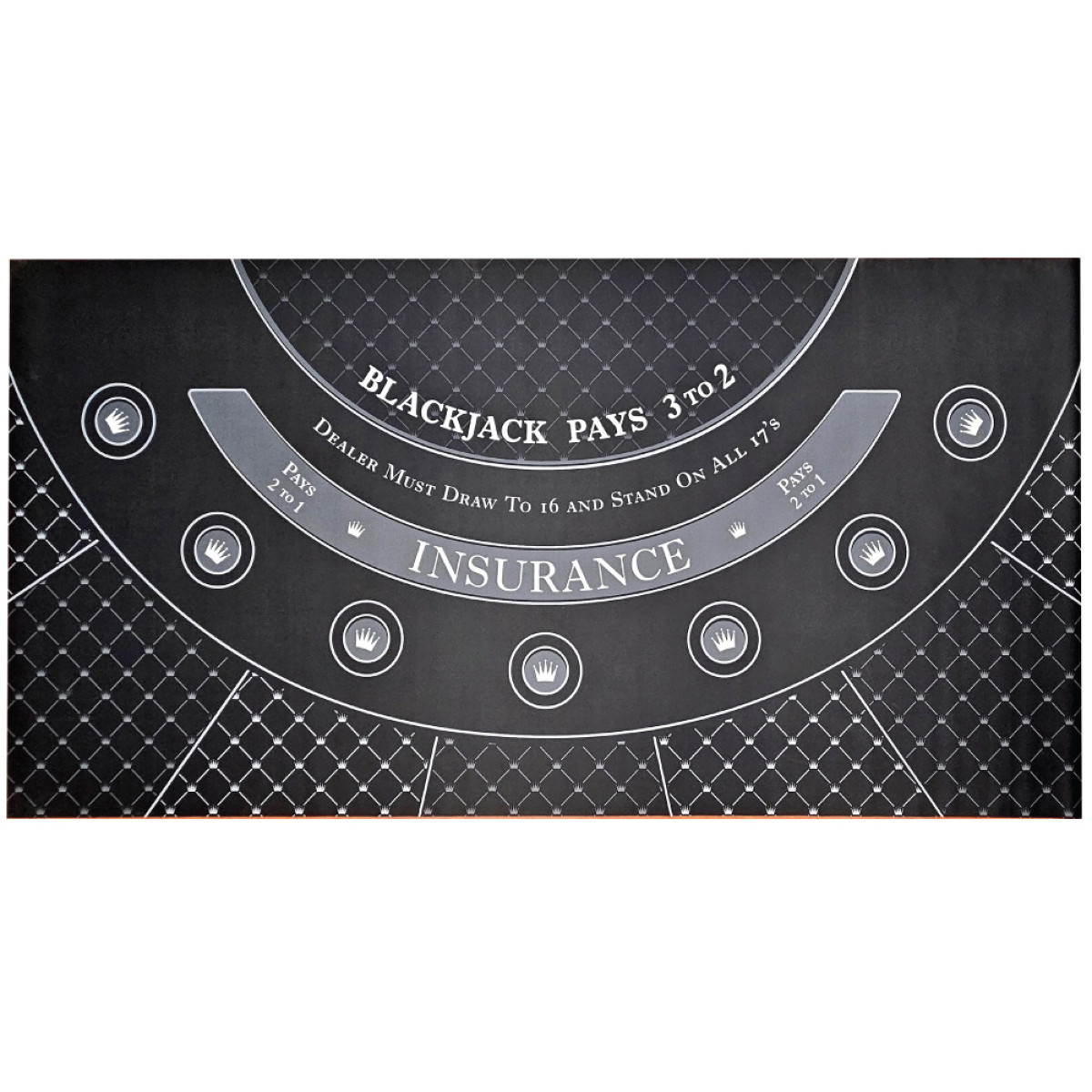 Roll Out Rubber Foam Table Top - Green BlackJack