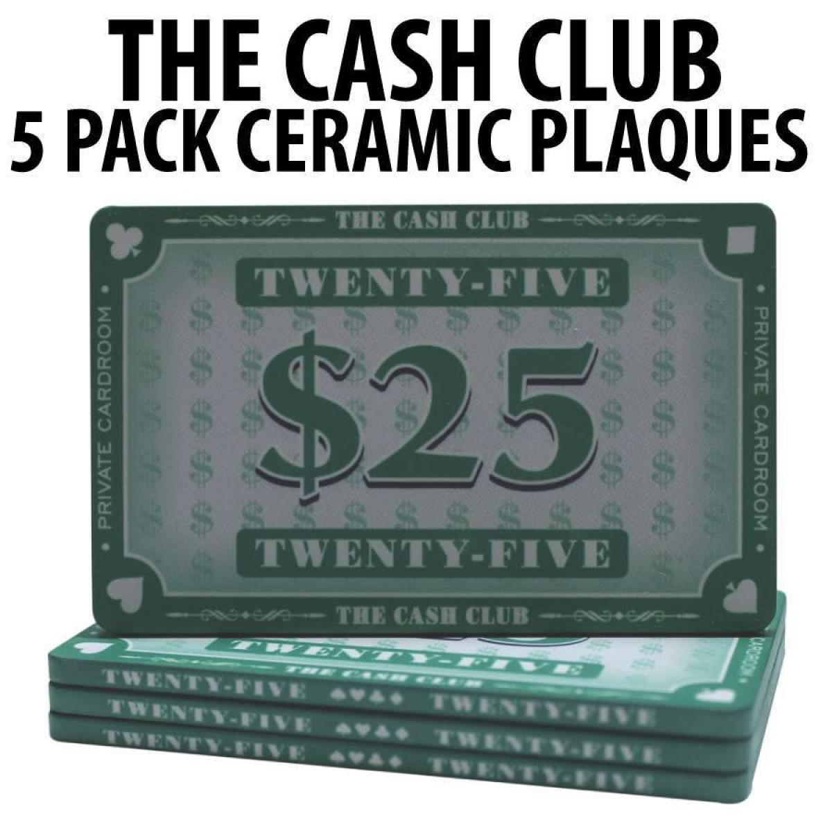 Cash Club Poker Chip Plaques