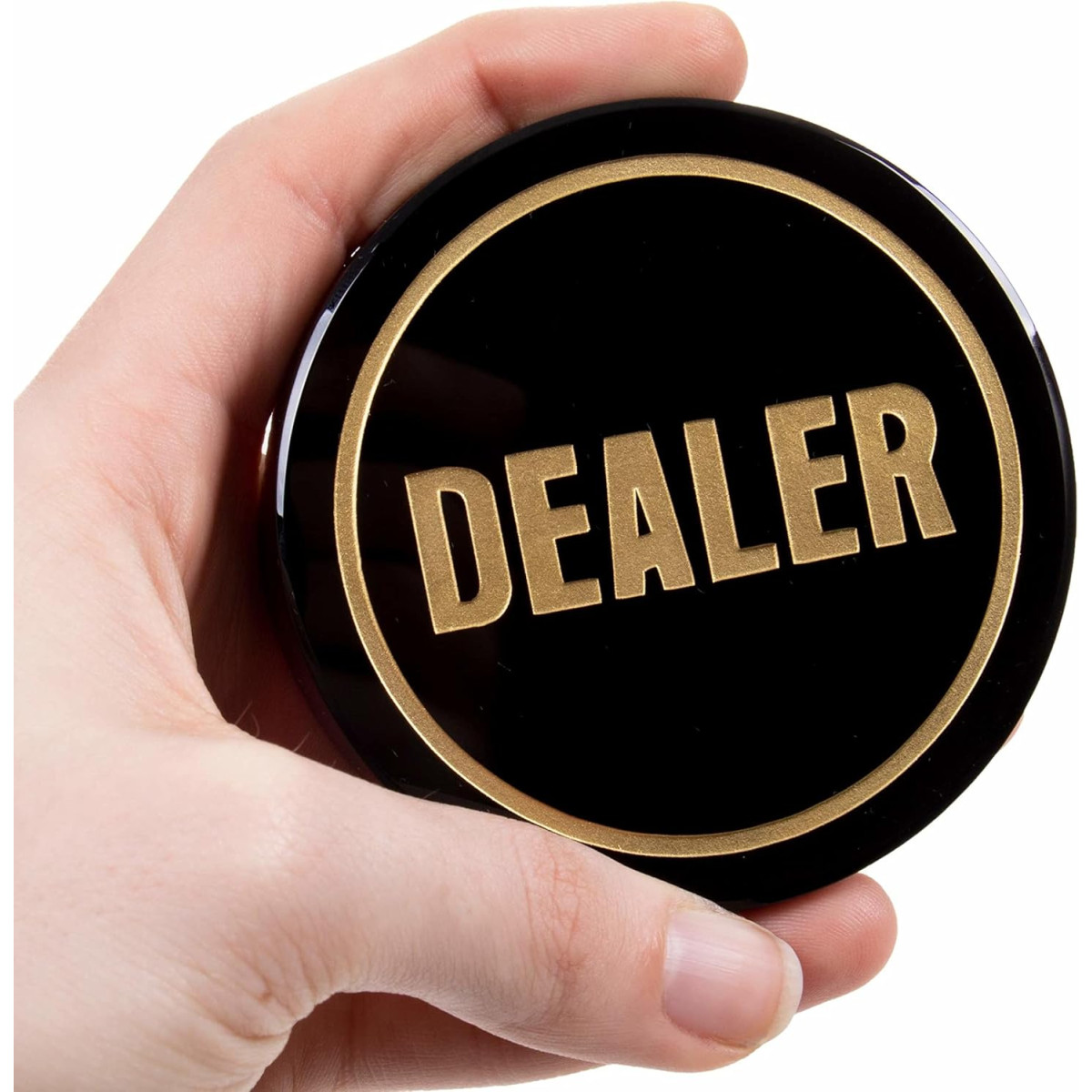 crystal poker dealer button | Poker Accessories
