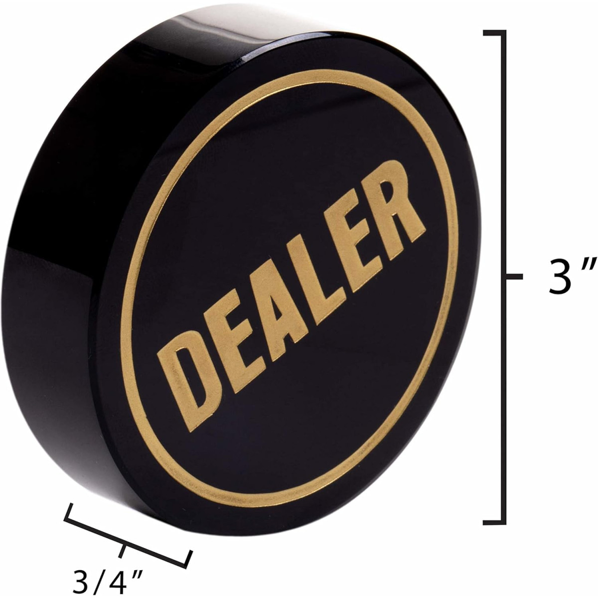 crystal poker dealer button | Poker Accessories