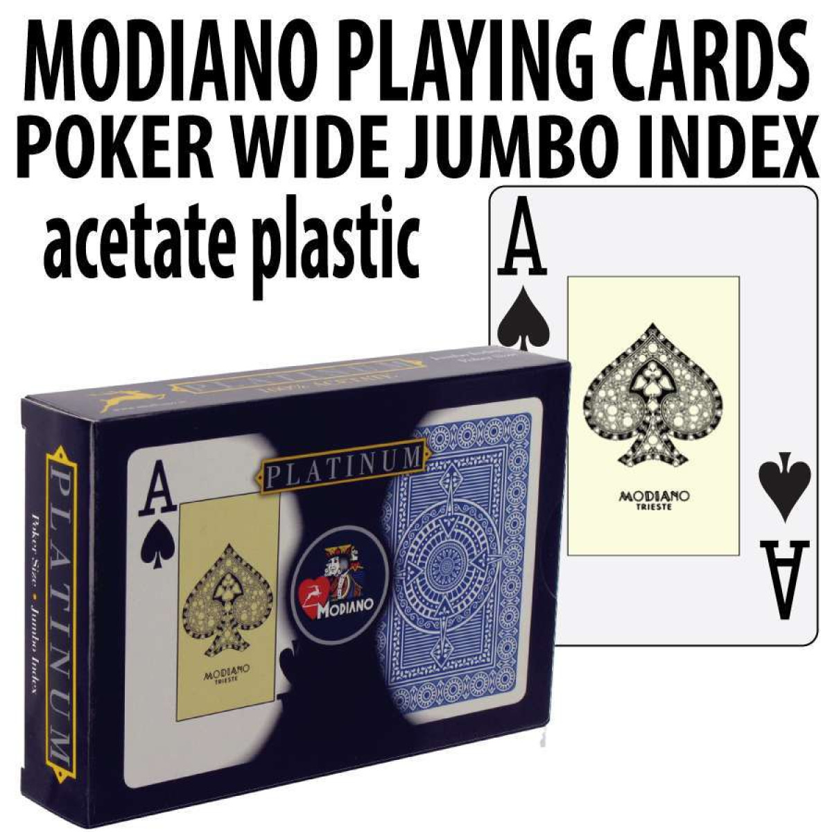Modiano Cards | Modiano Platinum Acetate | Straight Poker Supplies