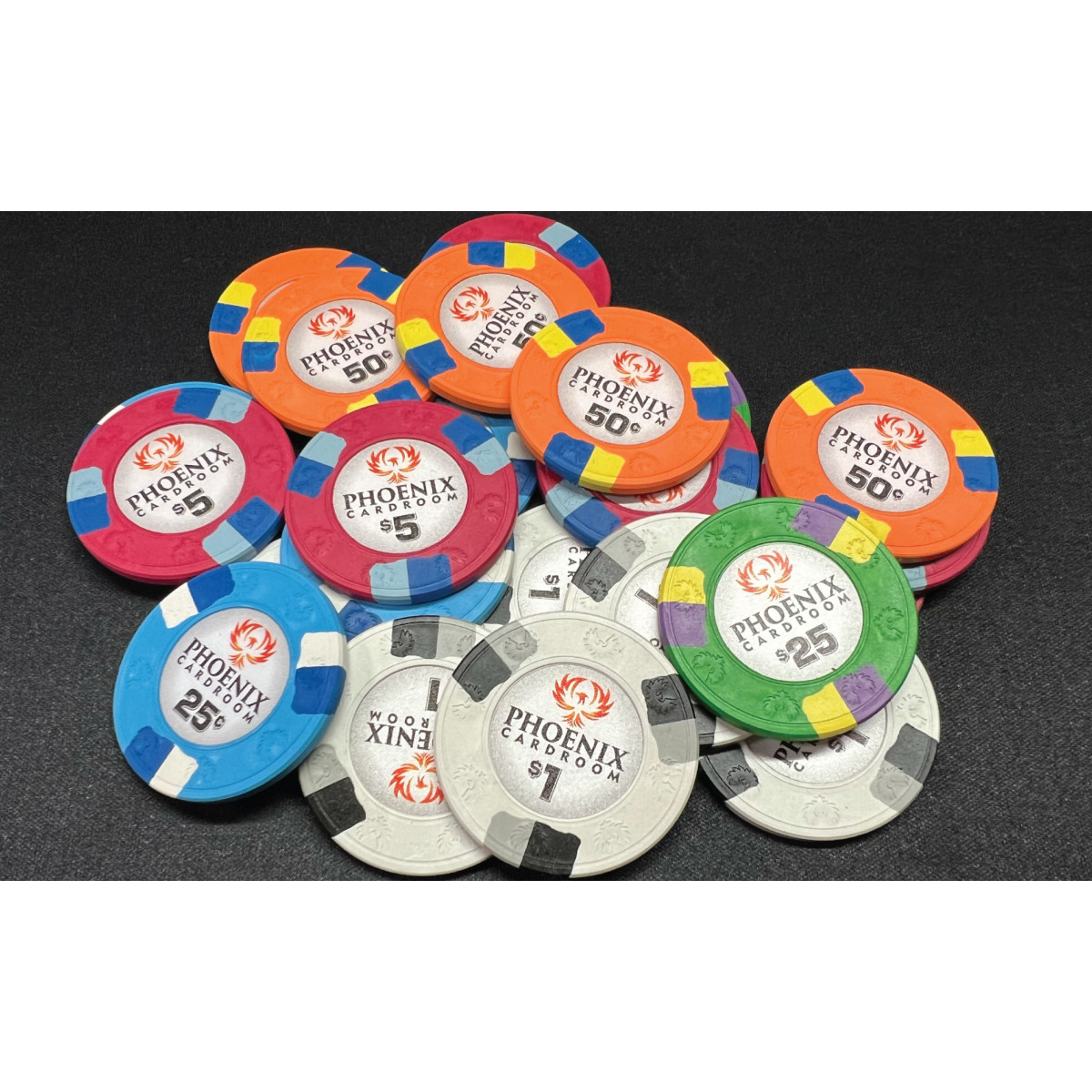 Phoenix Cardroom Clay Poker Chips 500 set | 500 poker chip set