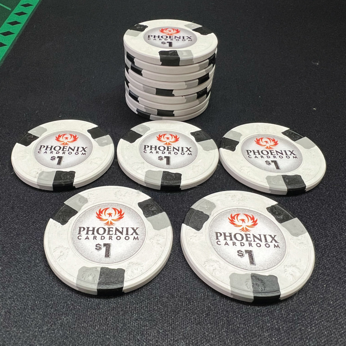 Phoenix Cardroom Clay Poker Chips | Straight Poker Supplies