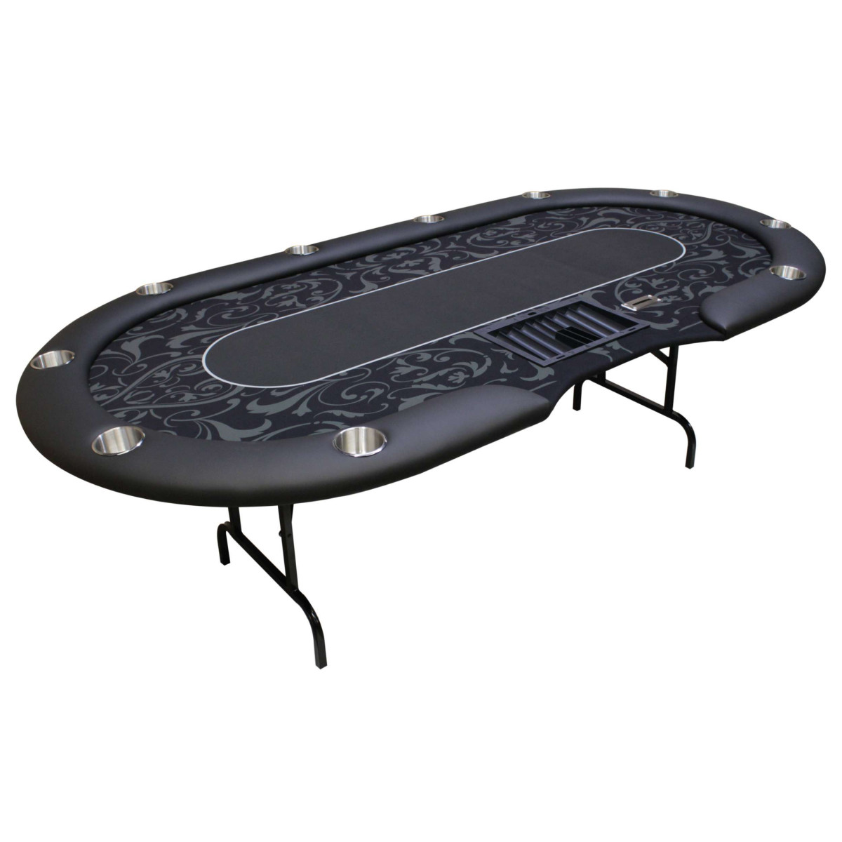 Black Elite Poker Table | Poker Tables | Straight Poker Supplies