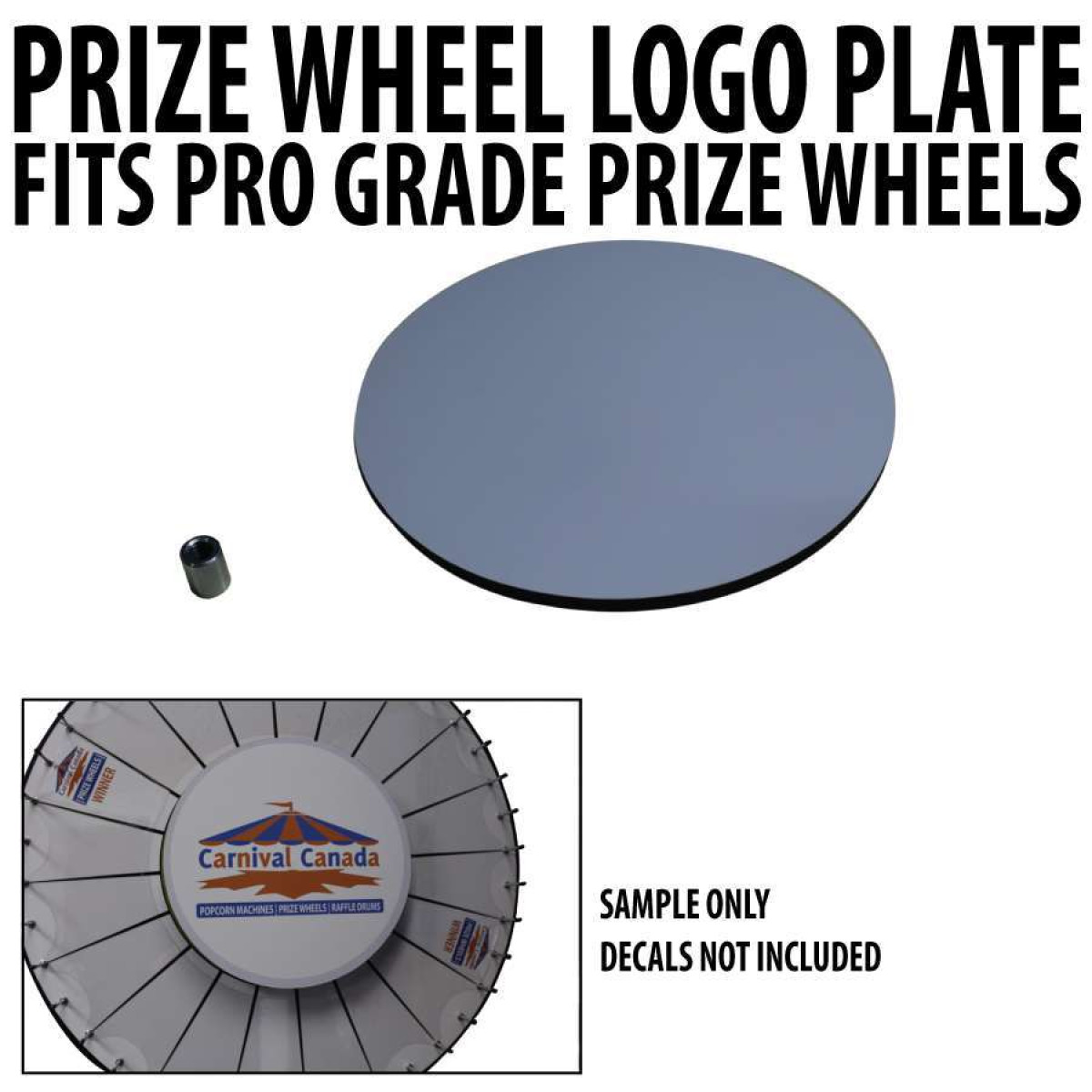 Prize Wheel Logo Plate | Custom Prize Wheels