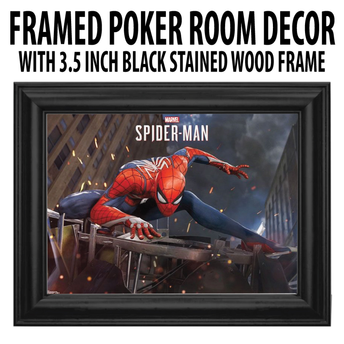 Spider-man Framed Wall Art | Marvel Décor | Game Room Décor