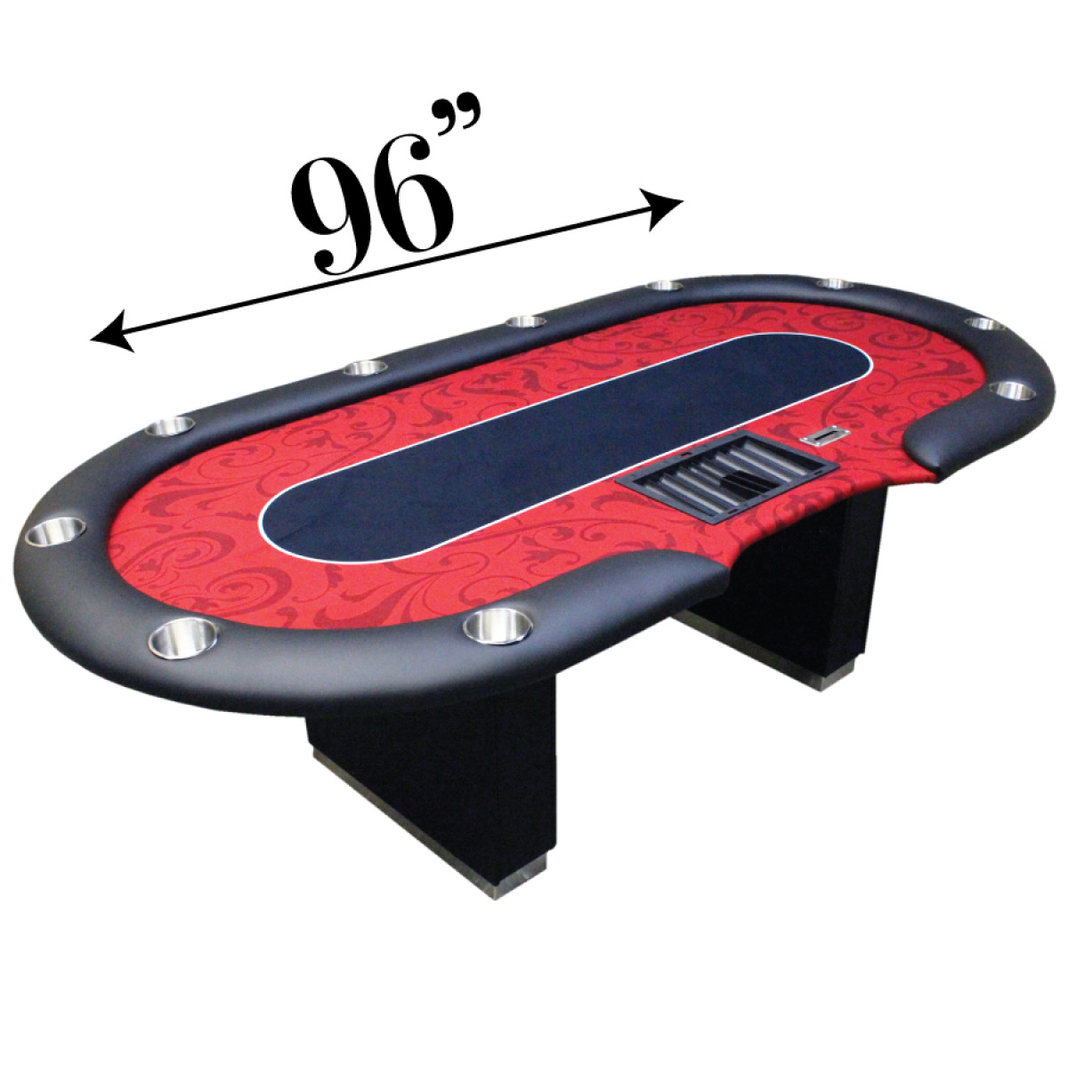 Red Poker Table | Poker Tables | Straight Poker Supplies