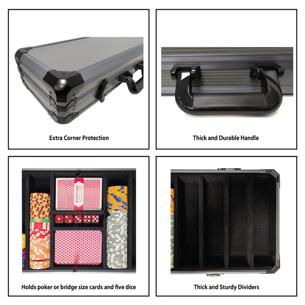 Poker Chip Case - The Vault Heavy Duty Aluminum Poker Chip Case