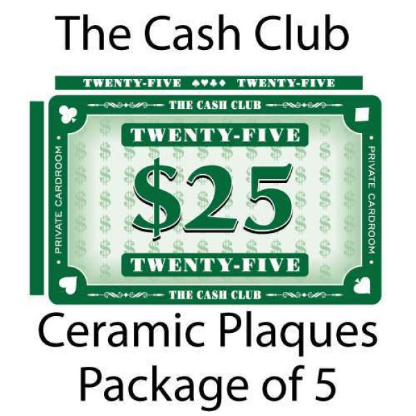 Cash Club Poker Chip Plaques