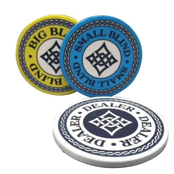 Ceramic Dealer Button | Poker Blind Buttons