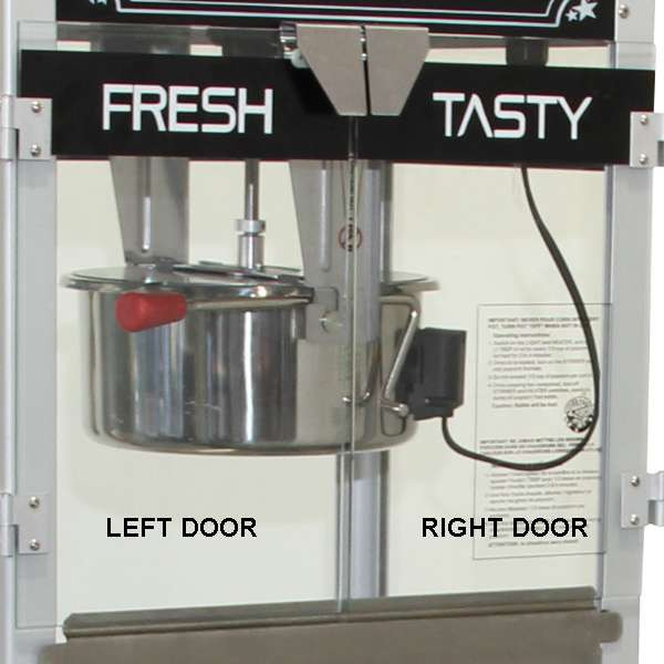 Bulleyes Popcorn Machine glass door Replacement