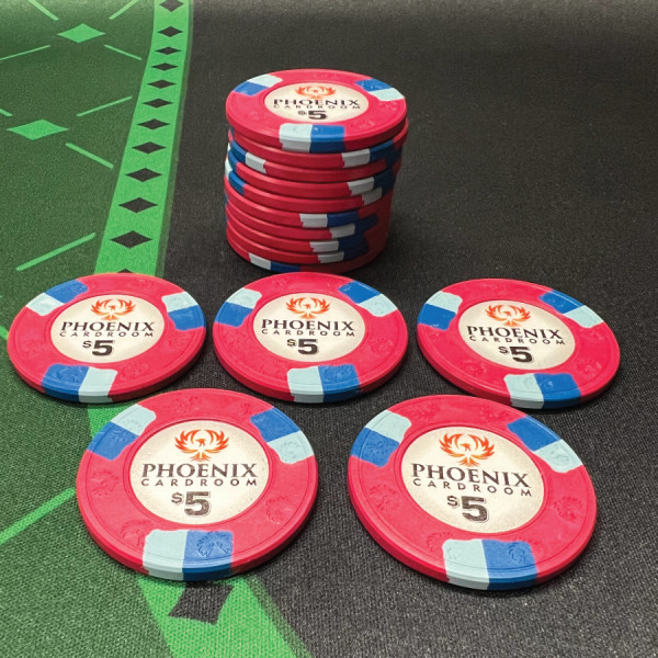 Phoenix Cardroom Clay Poker Chips | Straight Poker Supplies