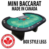 Baccarat Table | Mini Baccarat tables | Straight Poker Supplies